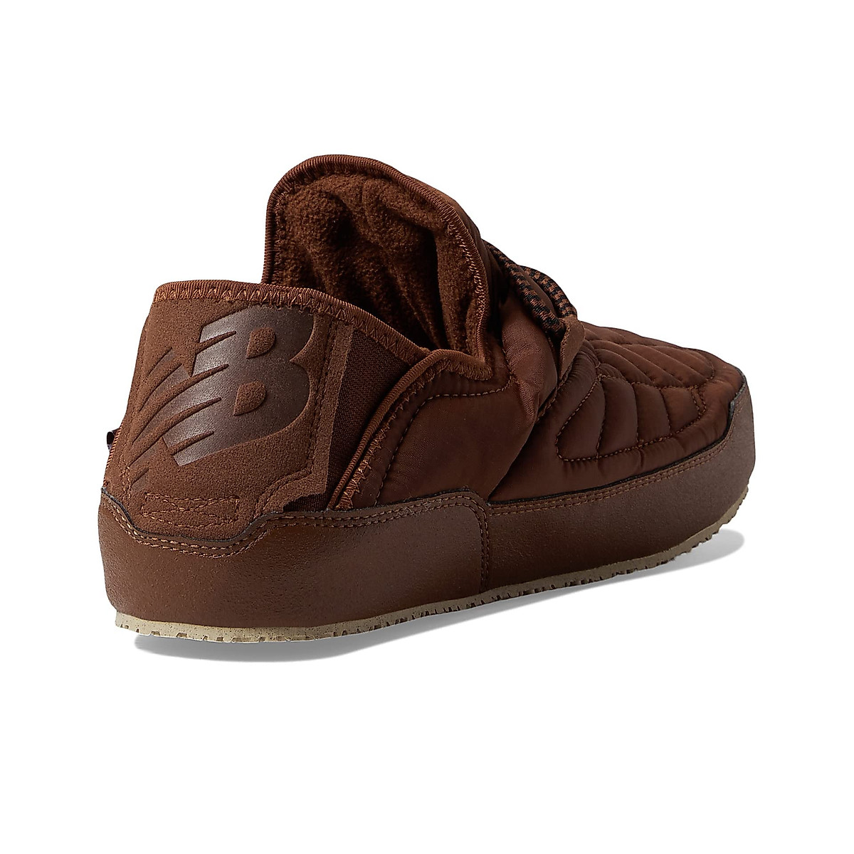 New Balance Unisex-Adult Caravan Moc V2 Slipper, Rich Oak/Mindful Grey, 12.5 Wide Women/11 Men