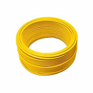 iSelek Cat 8 Ethernet Cable S/FTP 22AWG Solid Cable, Heavy Duty High Speed LAN Network Cable, Yellow Color (Termination Required) (165 ft (50M))