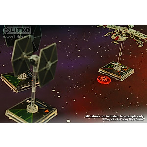 LITKO Space Fighter 2nd Edition Tokens | Compatible with Star Wars: X-Wing Miniatures Game | Pack of 10 (Deplete Tokens)