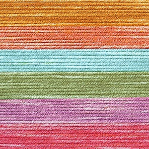 Lion Brand Yarn Mandala Ombré Yarn with Vibrant Colors, Soft Yarn for Crocheting and Knitting, Tranquil, 1-Pack