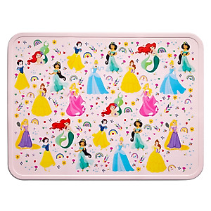 Simple Modern Silicone Placemat for Baby, Toddlers, Kids | Non-Slip Baby Eating Table Food Mat for Restaurants and Dining Table | Piper Collection | Princess Rainbows