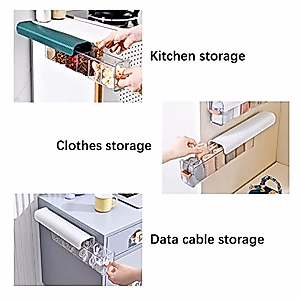 RXMORI Wall-Mounted Underwear Sock Organizer Box,Transparent Plastic Storage Box,Clear Wall-Mounted Cabinet Storage Organizer with Adjustable Compartment
