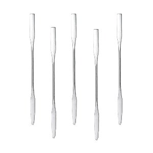Makeup Spatula, 5Pcs Metal Cosmetic Spatulas Stainless Steel Depotting Mixer Spatula Double-Headed Beauty Spatula Mixing Tool for Cosmetics Beauty Accessories Home Salon