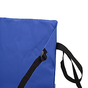 Okuyonic Folding Bleacher Cushion, Portable Oxford Cloth Folding Stadium Seat Lightweight Pearl Cotton for Lawn(Blue)
