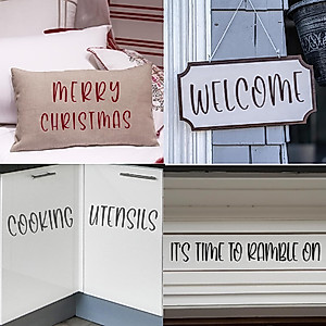 2 Inch Alphabet Letter Stencils, 42 Pcs Reusable Plastic Letters Numbers Symbol Interlocking Drawing Template Kit for Painting on Wood, Fabric, Rock, Chalkboard, Door Porch, Wall, Signage