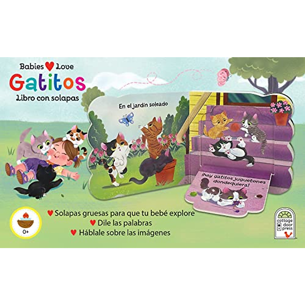 Babies Love Gatitos / Kittens Spanish Language: A Lift-a-Flap Board Book for Babies and Toddlers (en español) (Spanish Edition)