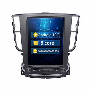 ROADYAKO 10.4Inch Android 10.0 Car GPS Navigation for Acura TL 2004 2005 2006 2007 2008 Auto Stereo Head Unit Radio Center Multimedia WiFi RDS 4G WiFi SWC Audio