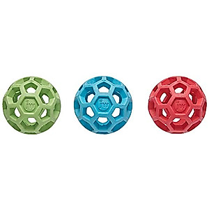 JW Pet Company Mini Hol-ee Roller Dog Toy, Colors Vary - Pack of 3, Small