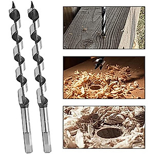 Utoolmart Auger Drill Bit Wood Hex Shank 14x230mm Cutting Dia High Speed Steel for Electric Bench Drill Woodworking Carpentry