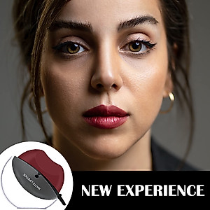 DAGEDA 3 Colors Matte Lipstick Set, Matte Velvet Lipstick Lip Shape Lazy Lipstick, Long Lasting High Pigmented Non-stick Cup Lip Gloss, Waterproof Easy to Color Lipstick Lazy Lip Makeup（Color C