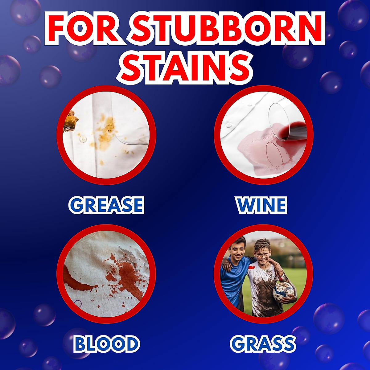 Gaudum Laundry Stain Brush Bundled with Compatible Stain Remover Max Force - 12 FL OZ (Pack of 4) - laundry stain remover spray, spray and wash stain remover laundry