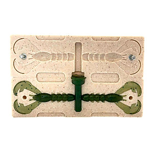 Smedioks Premium Soft Plastiс Mold Lure Making Injection Molds Fishing Lures 2 Cavity Baby Rage Craw Bait 3"