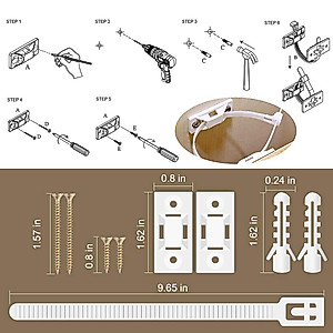 12 Pcs Furniture Straps, Baby Proofing Anti Tip Furniture Anchors Kit, Adjustable Child Toddlers Secure Wall Straps, for Dresser or Bookshelf for Cabinet TV Stand Wardrobe Drawers Tables Desk
