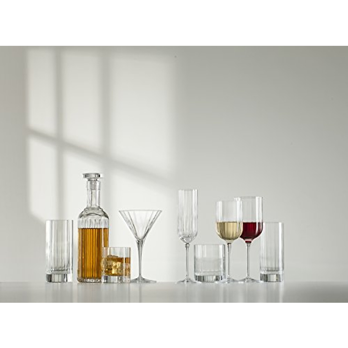 Luigi Bormioli Bach 8.25 oz Martini Glasses, 4 Count (Pack of 1), Clear