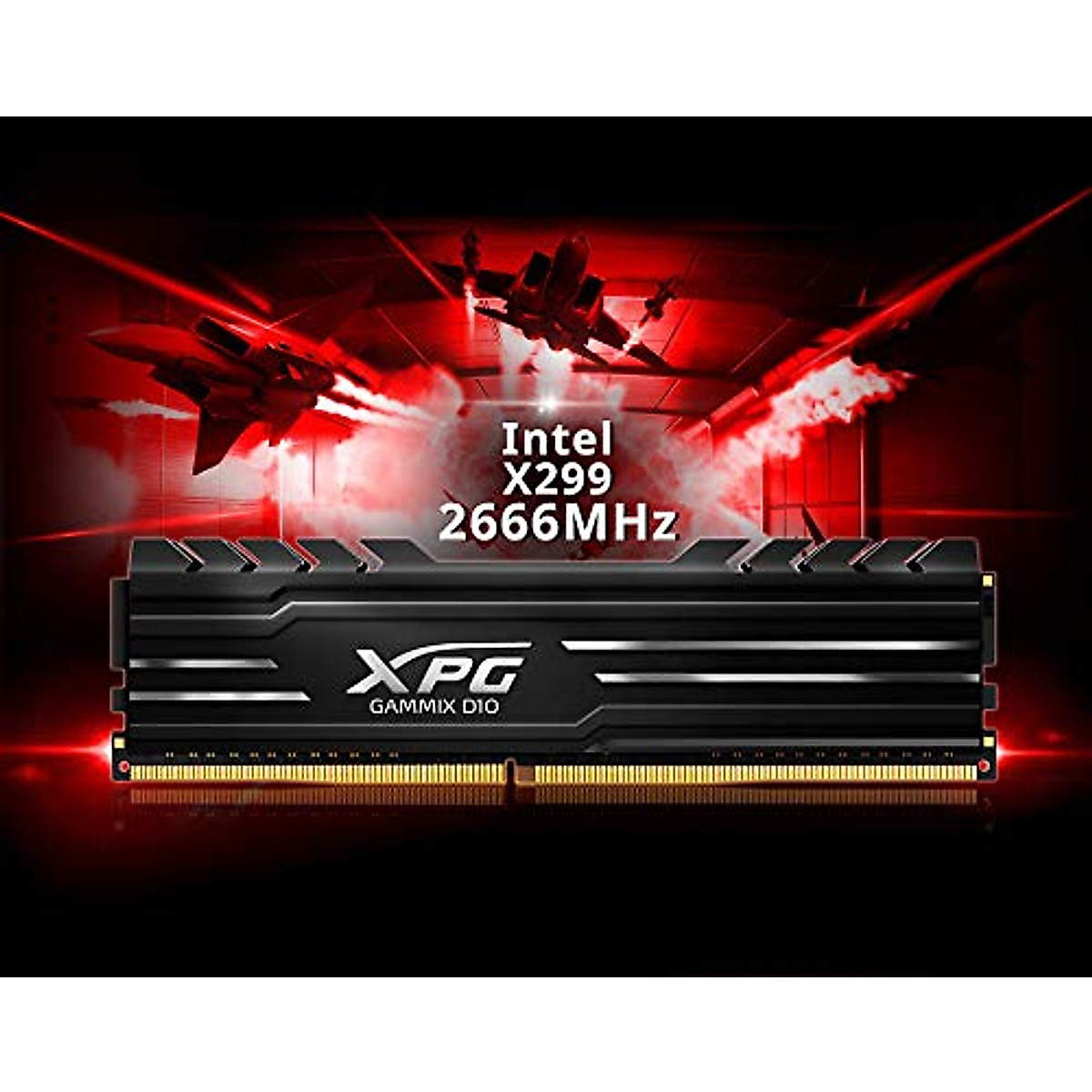 ADATA XPG GAMMIX D10 - DDR4 - Modul - 8 GB - DIMM 288-PIN - 3200 MHz / PC4-25600 - ungepuffert Black