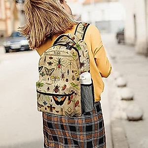 Xvx-Boom Vintage Bugs Backpack Fashion Print Work Travel Schoolbag Practical Gift Adjustable Laptop Backpack Unisex