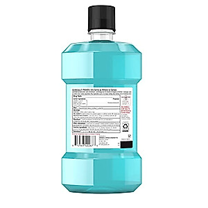 Listerine Ultraclean Oral Care Antiseptic Mouthwash, Everfresh Technology to Help Fight Bad Breath, Gingivitis, Plaque & Tartar, ADA-Accepted Tartar Control Oral Rinse, Cool Mint, 1 L
