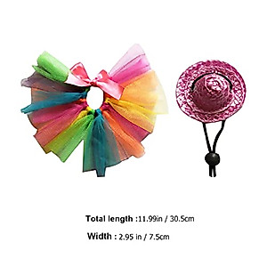 Ipetboom Bearded Dragon Costume Bearded Dragon Hat for Lizards Bearded Dragon Tutu Skirt Reptile Mini Deck Chair Small Pet Costume Outfits Clothes Photo Props for Lizards Geckos Hamsters Rats