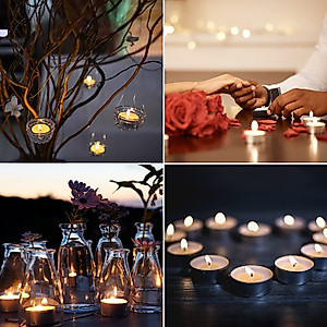 Votive Tealight Mini Unscented Candles,in Bulk,Long Lasting&Dripless Paraffin Tea Candles for Weddings, Christmas,Emergency,Home Decorative,Shabbat,100 Packs