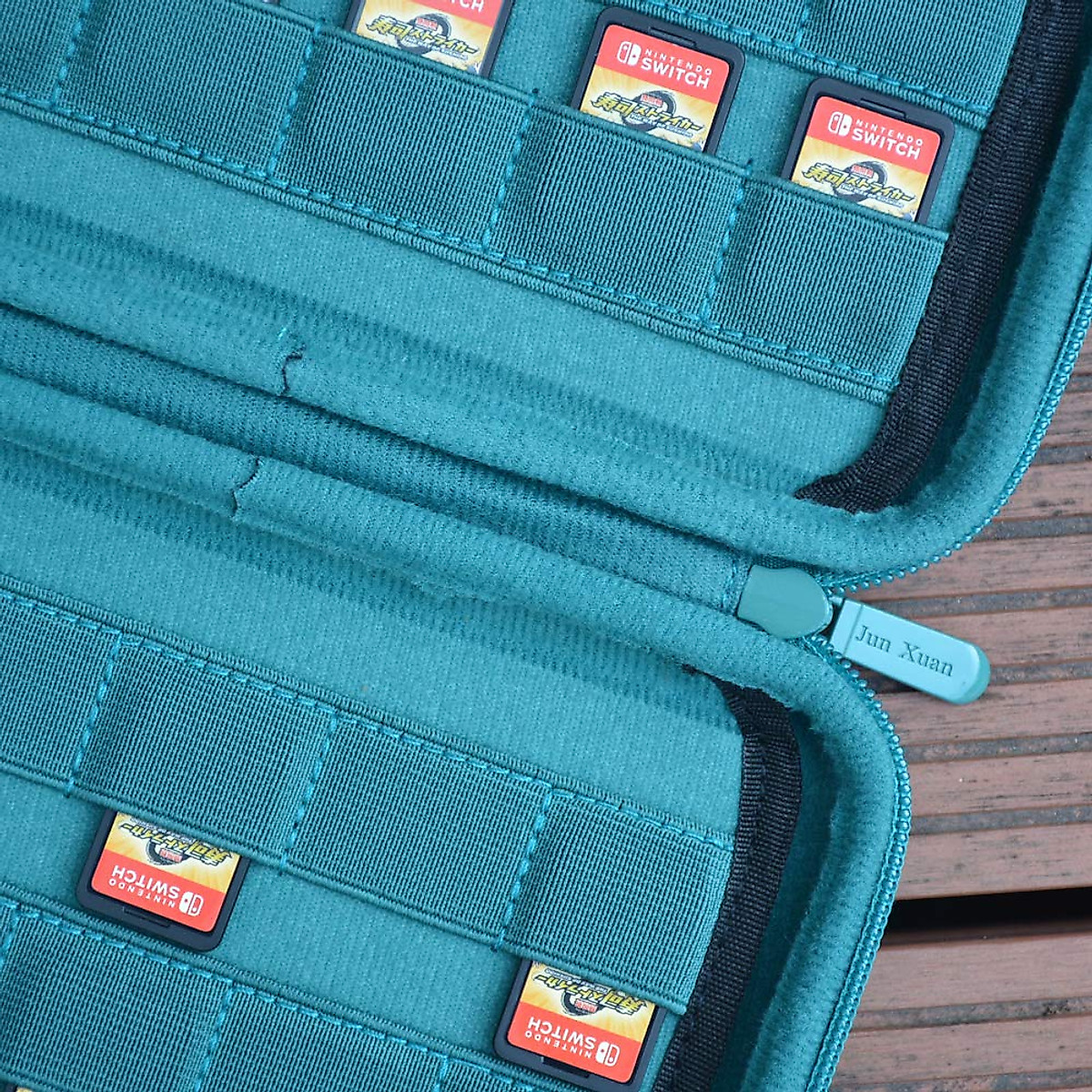 Deluxe Game Card Holder Case for 40 Nintendo Switch Games, Storage Case for Nintendo Switch Games and SD Cards -Turquoise