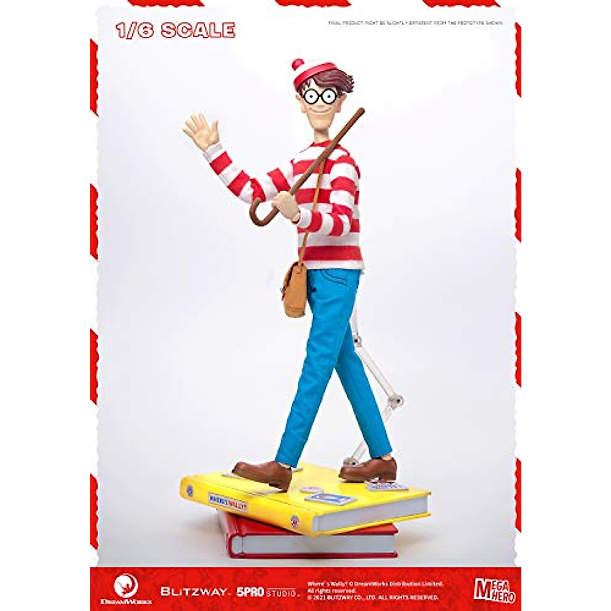Blitzway - Where's Waldo? - Waldo 1/6th Scale Action Figure, 5Pro Studio MEGAHERO Series