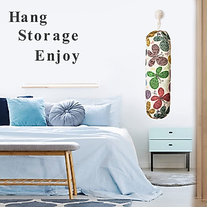 TOGETRUE Plastic Bag Holder, Wall Mount Plastic Bag Organizer Dispenser, Heavy Duty Grocery Bag Storage Holder for Home Kitchen Camper