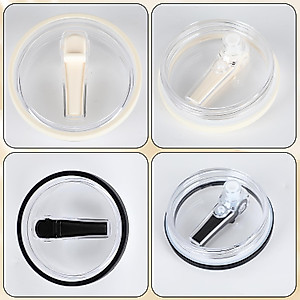 2PCS 40 oz Tumbler Flip Straw Lid Replacement fit for Quencher and Traveler,Spill Proof Splash Resistant Tumbler Lids,Reusable Tumbler Cover for flip straw lid