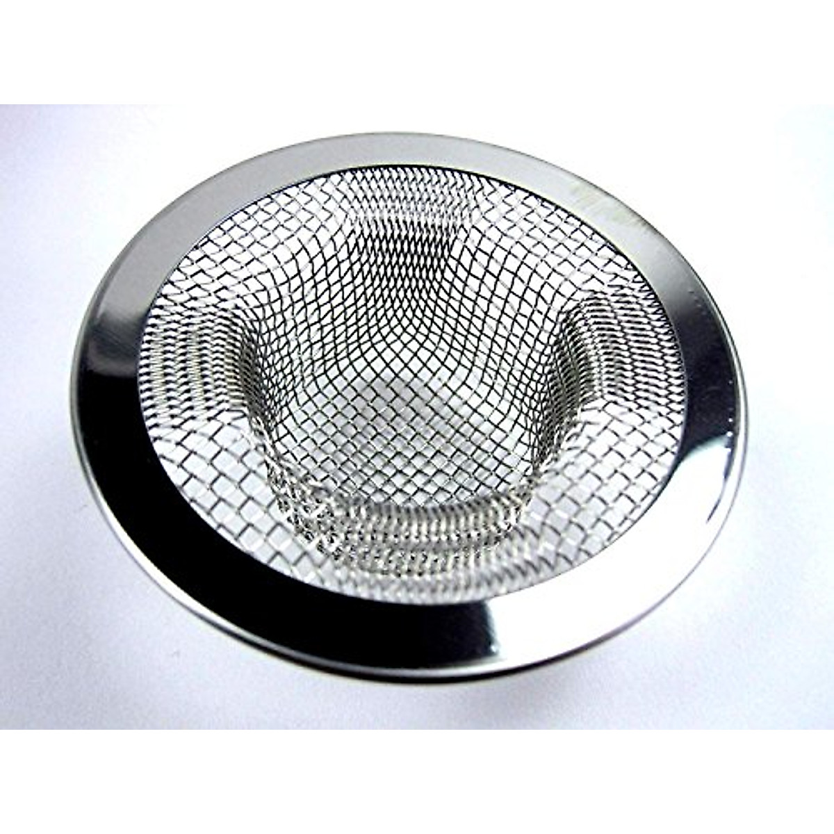 Iafand 2pcs Metal Sink Strainer Bathtub Drain Hole Hair Catcher Drain Hole Filter Trap