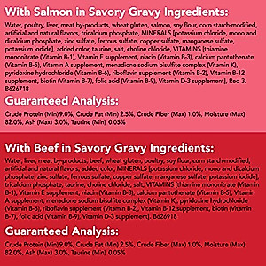 Purina Friskies Gravy Wet Cat Food Variety Pack, Extra Gravy Chunky - (24) 5.5 oz. Cans