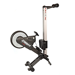 Stamina Pro Dual Air and Magnetic Resistance Rowing Machine Foldable w/Fitness Coaching App and Wireless Chest Strap Heart Monitor - Folding Rowing Machines for Home Use