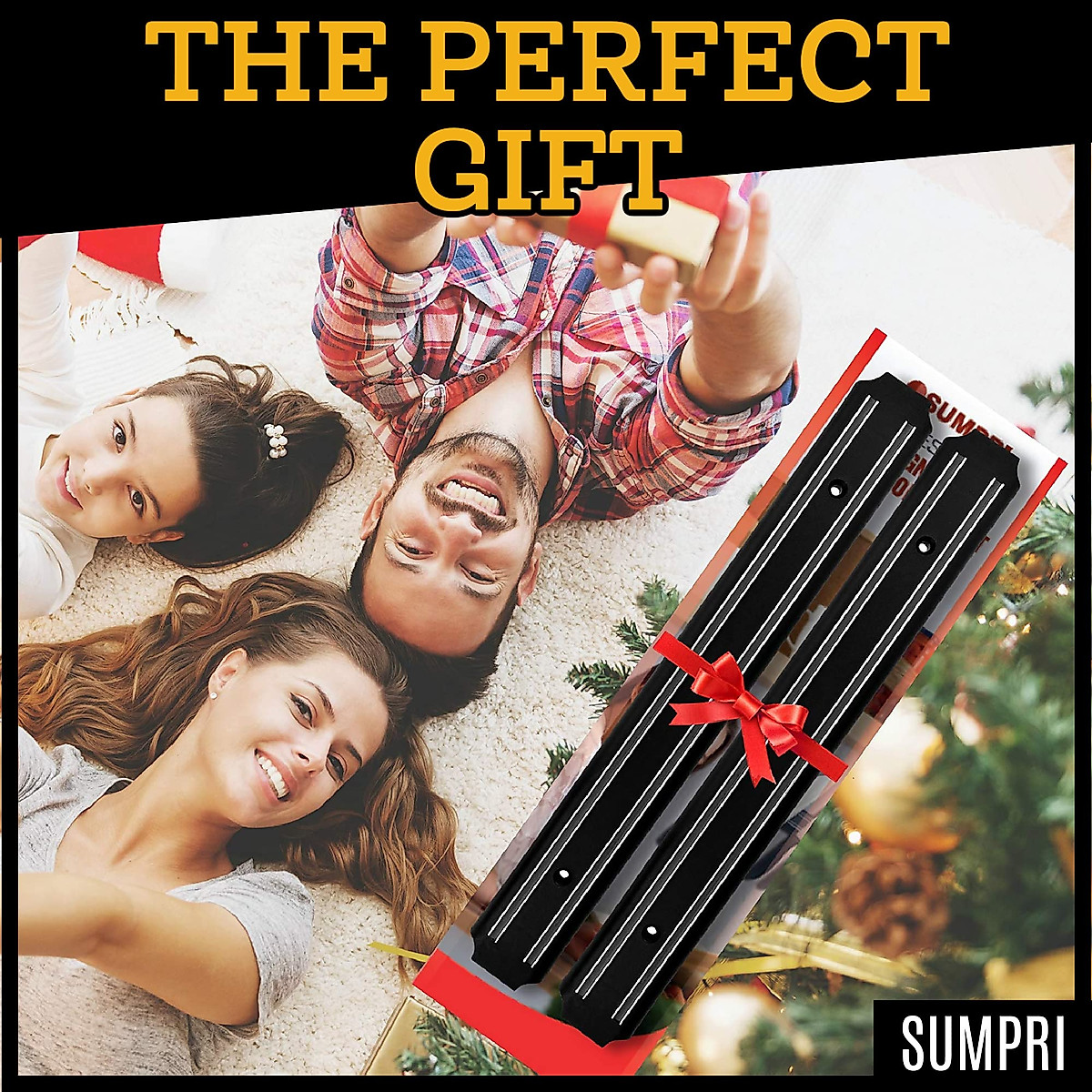 Magnetic Knife Holder (15 Inch X Set Of 6) Magnetic Knife Strip -Strong Powerful Knife Rack Storage Display Organizer-Securely Hang Your Knives On a Multipurpose Kitchen Bar-Safe, Easy Install -SUMPRI