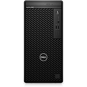 Dell OptiPlex 3000 3090 Desktop Computer - Intel Core i5 10th Gen i5-10505 Hexa-core (6 Core) 3.20 GHz - 8 GB RAM DDR4 SDRAM - 256 GB M.2 PCI Express NVMe SSD - Tower - Black