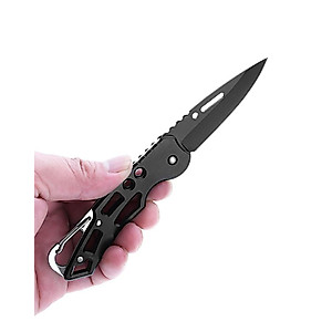 YITOO Key knife, 2Pcs Keychain multitool for Cutting Rope, Paper Boxes and Fruits Easy, Folding Knife Mini Keychain Knife