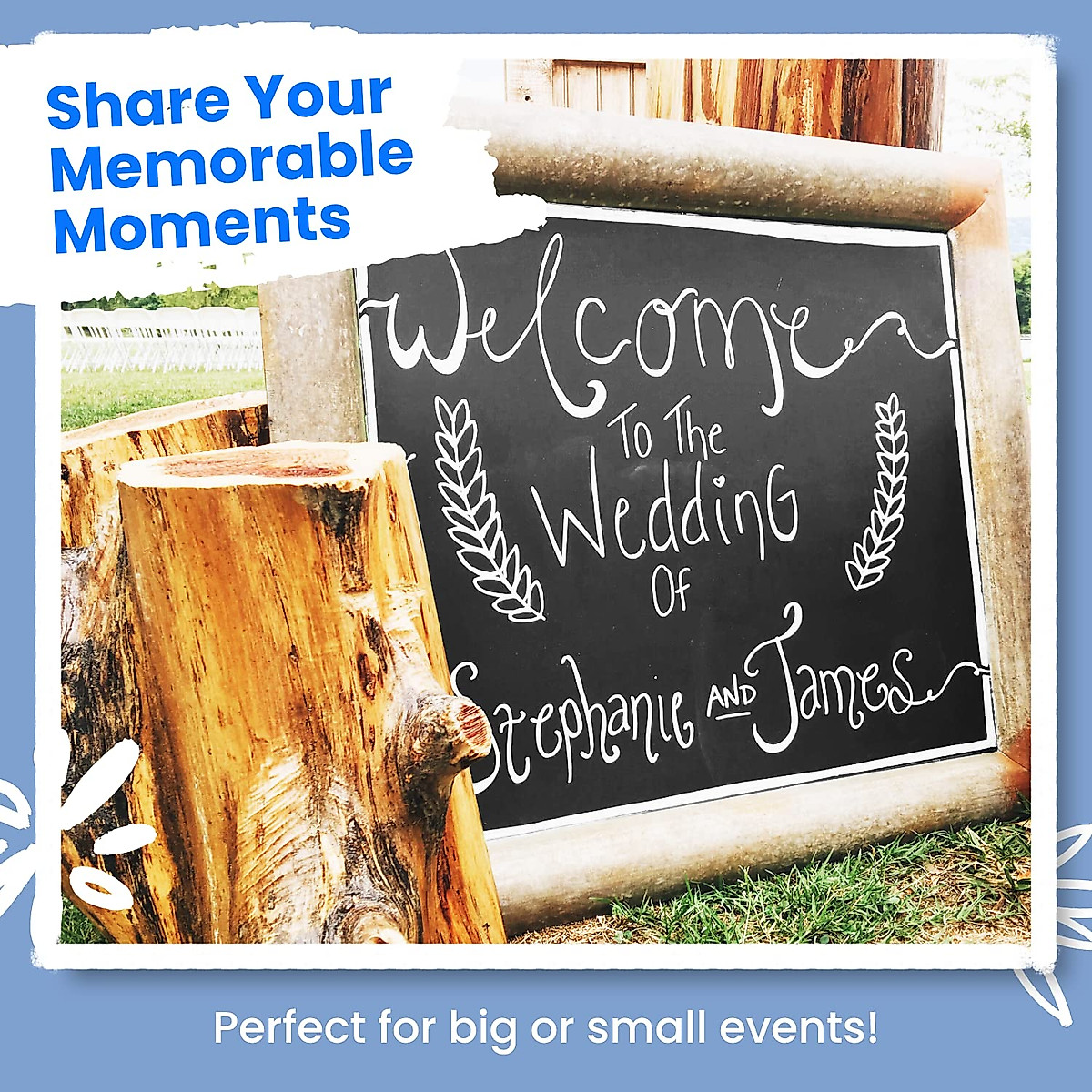 Chalkola White Chalk markers (6 Pack) - White Dry Erase Liquid Chalk Pens for Chalkboard, Blackboard, Window, Bistro, Car Glass, Board, Signs - Erasable ink 6mm Reversible Tip + 50 Chalk labels