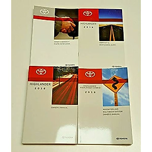 2016 Toyota Highlander Owners Manual Factory Issue Set