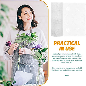 Ciieeo 10 Yards Christmas Fabric Tulle Roll Snowflake Tulle Roll Glitter Gauze Ribbon for Craft Bow Tutu Skirt Sewing Wedding Party Decoration 6 Inch Width White