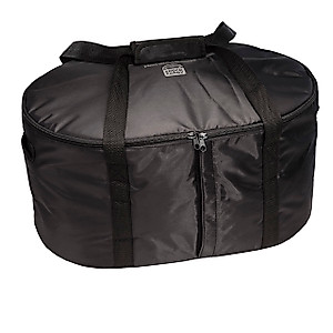 Hamilton Beach Portable Slow Cooker Travel Bag, Insulated Carrier Case for 4, 5, 6, 7 & 8 Quart Crock, Internal Mesh Net Holds Pot in Place, Compatible with Other Brands, Black (33002)