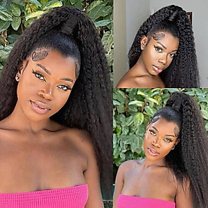 4pcs HD Lace Fluff Baby Hair Reusable Virgin Human Hair Swiss Lace Baby Hair Invisible Edge Stripes Hairline for Women Natural Black Color