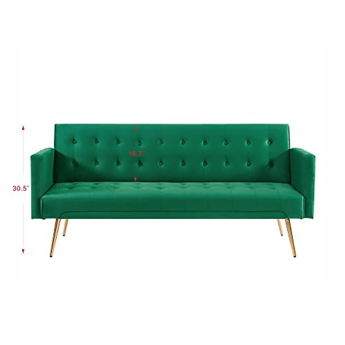 ERYE Green Velvet 70.07" W