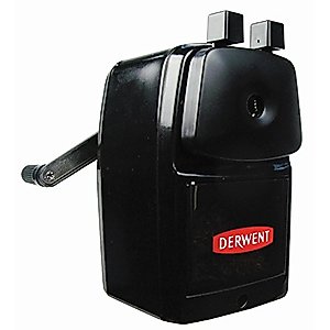 Derwent Super Point Manual Helical Pencil Sharpener (2302001) , Black , 1 Count (Pack of 1)