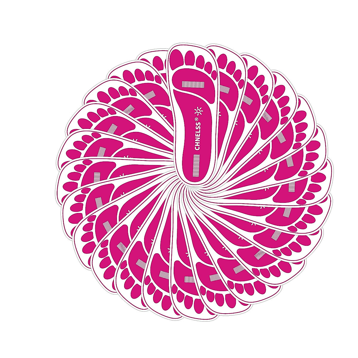 Pink 25Pairs(50Feets) of Spray Tanning Tan Sole Pads Protector Sunless Disposable