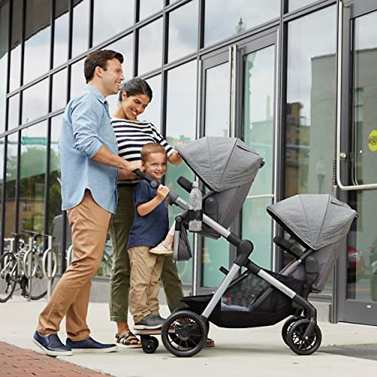 Evenflo Stroller Rider Board, Convenient Riding Options, Non-Skid Surface, Smooth-Ride Wheels, Easy to Use, Holds up to 50 Pounds, No Additional Parts Needed - 1 Count (Pack of 1)