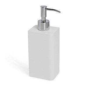 Kassatex Lacca White Open-Top Plastic Trash Basket