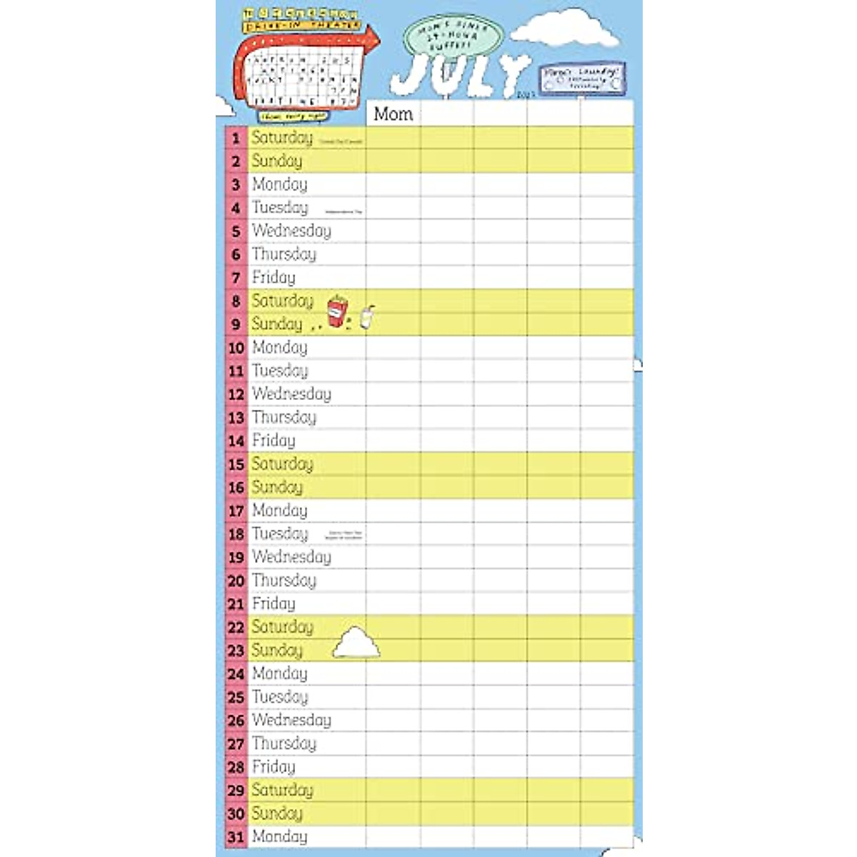 Mom's Family Wall Calendar 2023: This Year, Mom is Going to Keep Track of Stuff!