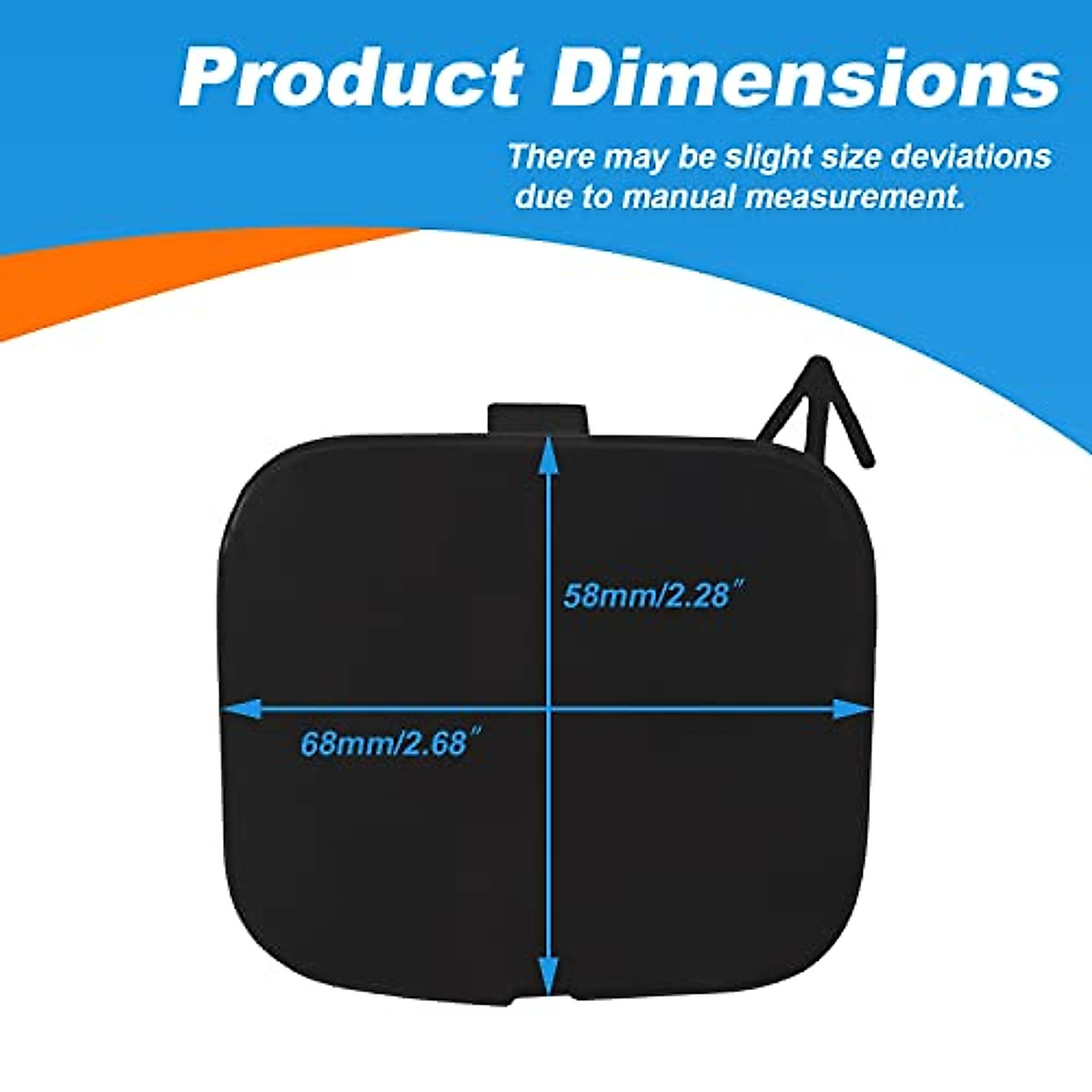 CZShiYue Front Bumper Tow Hook Cover Towing Eye Cap Fit for Nissan Altima 2016 2017 2018 622A09HS0A (Silver, Right Passenger Side)