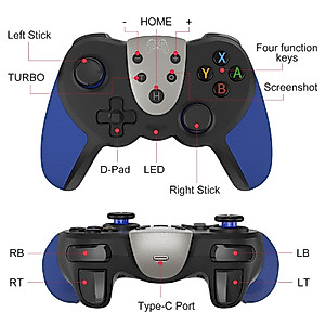 KINGEAR Nintendo Switch Wireless Controller with NFC for Animal Crossing, PC, Windows