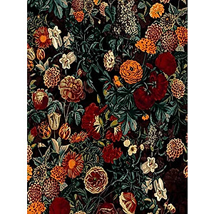TISHIRON 5D Diamond Art Painting Kits for Adults Vintage Flowers Diamond Full Drill Floral DIY Diamond Art for Adults Beginners Kids Picture Art Crystal Painting for Home Wall Decor 12"x16"