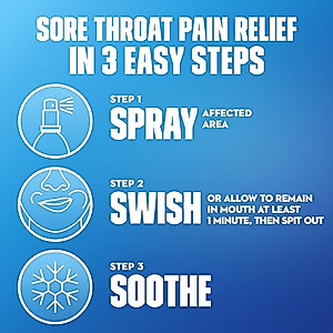 Mucinex Instasoothe Sore Throat Relief, Throat Numbing Spray Starts to Work On Contact, Sore Throat Pain Medicine, Relieves Pain associated with Sore Throat, Cherry Flavor Throat Spray, 3.8 Fl Oz