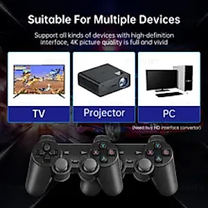4K Digital Plug n Play Game Stick Game Console Wireless Controller Gamepad Built-in 20000+ Games 64G Retro Handheld Game Player HD TV Game Stick
