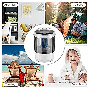 VOGOUS Portable Shoes Washing Machine Mini Portable Washing Machine Smart Lazy Automatic Shoes Washer Suitable for Apartments Camping Dorms Business Trip College Rooms